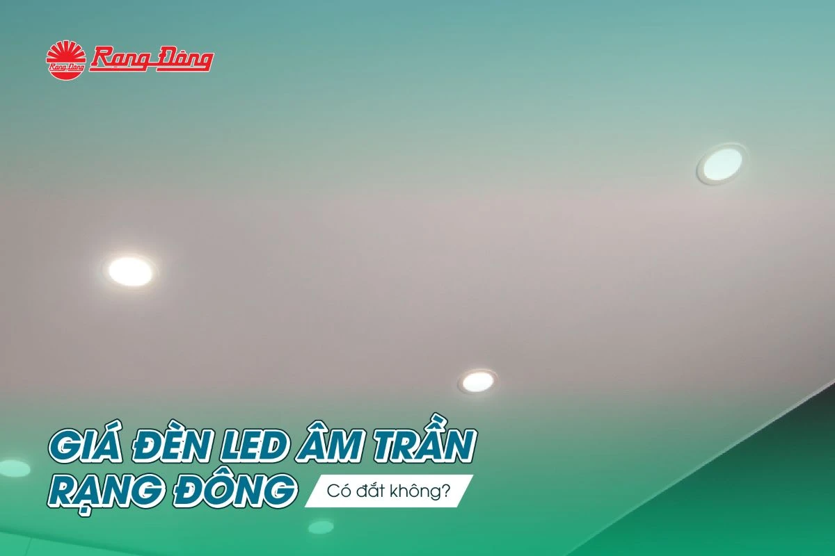 Giá Đèn Led Âm Trần Rạng Đông Có Đắt Không?