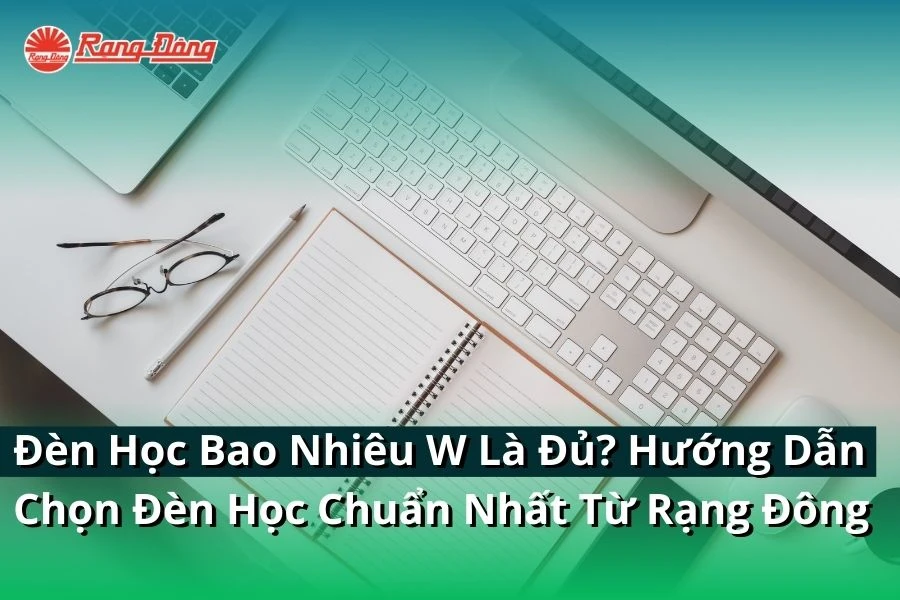 Đèn Học Bao Nhiêu W Là Đủ? Hướng Dẫn Chọn Đèn Học Chuẩn Nhất Từ Rạng Đông